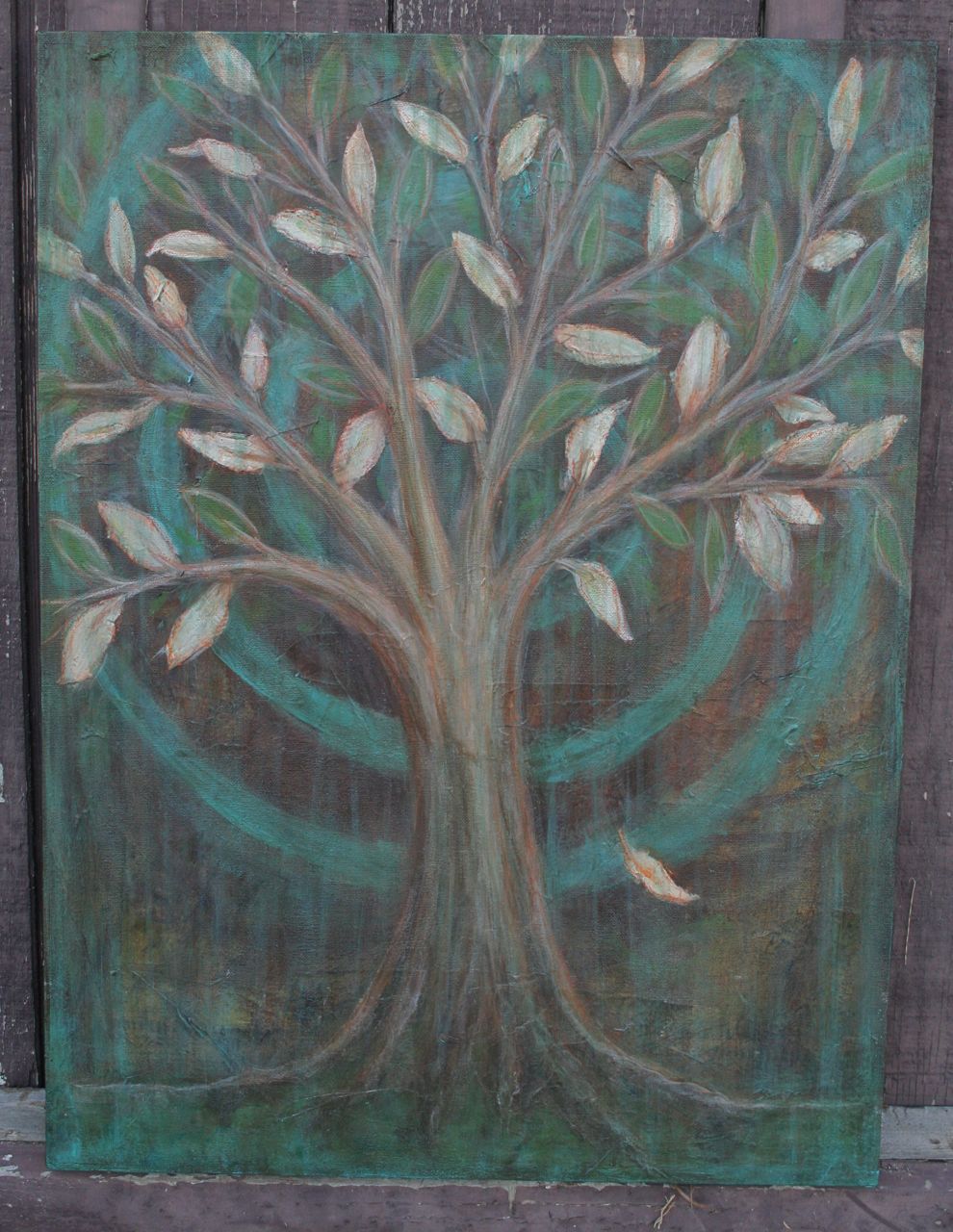 E Makes Art: Finished Painting : The Healing Tree