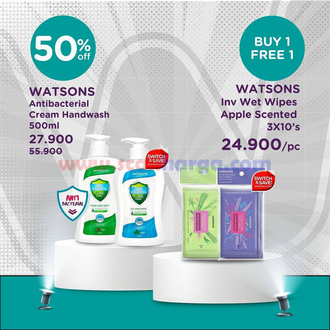 Promo Watsons PWP Purchase With Purchase Up To 50% Off - scanharga