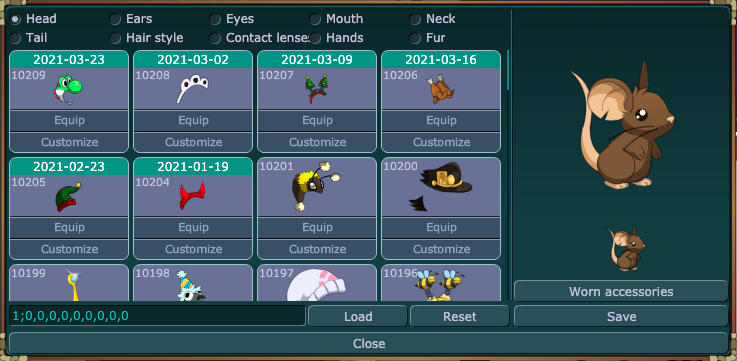 [Transformice] Loja / Mouse Dressroom / Gerador de visuais - Área 801