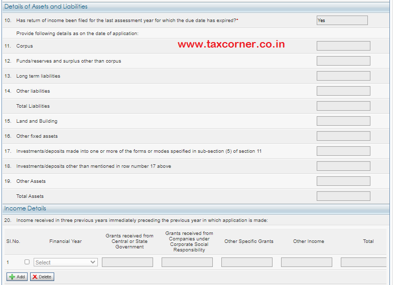 How to File Form 10A for Approval under Section 80G
