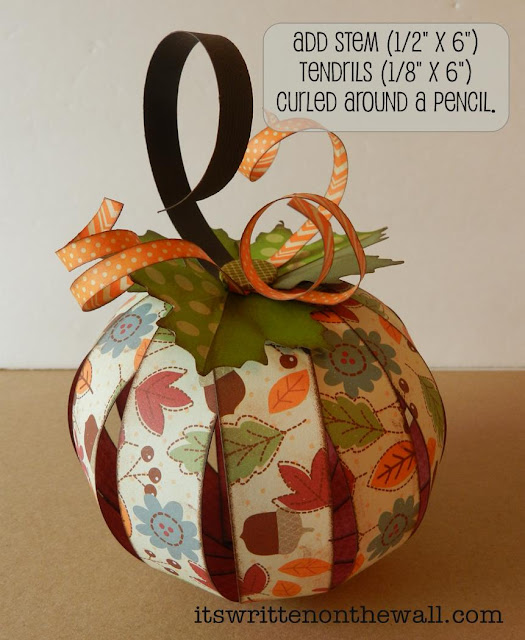 It's Written on the Wall: (Tutorial) Thanksgiving Paper Pumpkin and 12 ...