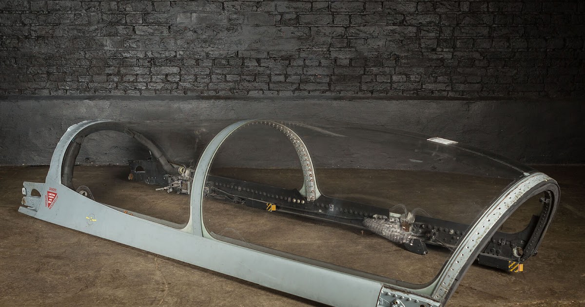 Architectural Salvage Reclamation: RAF Tornado Fighter Jet Cockpit Canopy