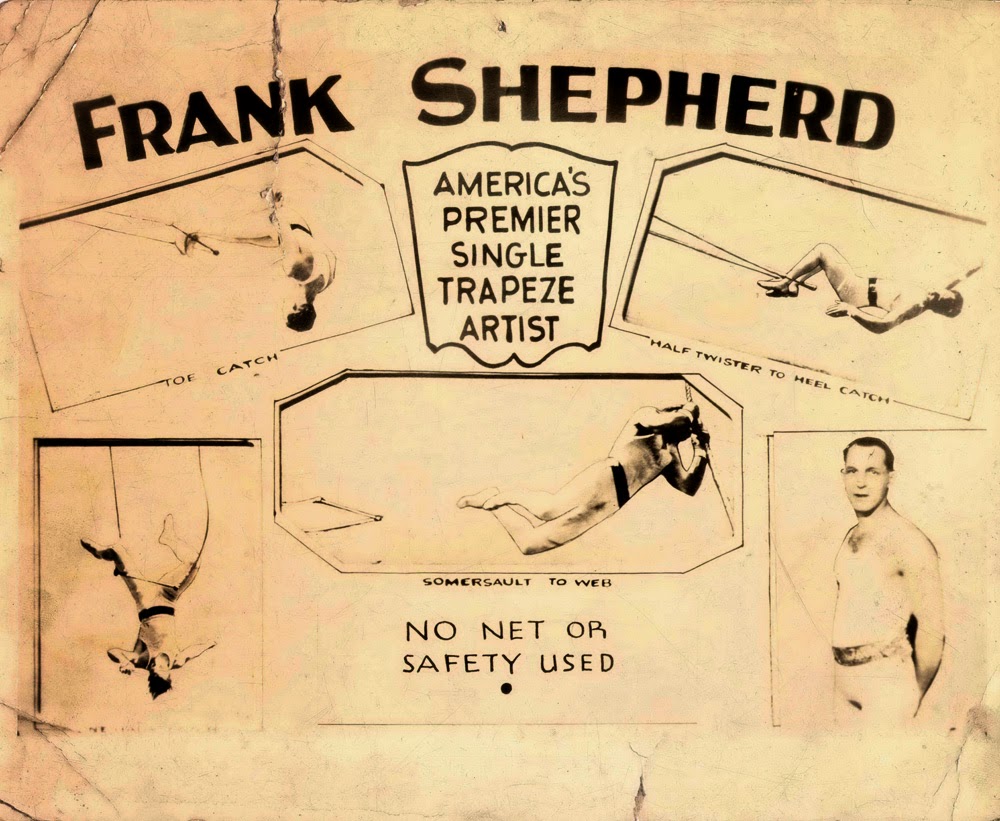 Sandusky History: Frank Shepherd Trapeze Artist
