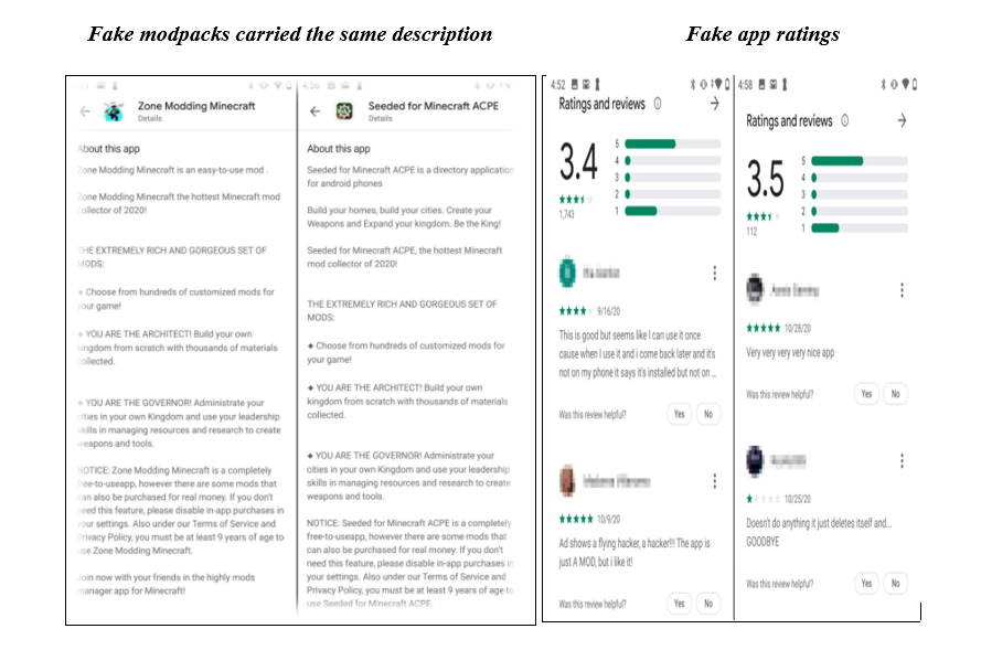 Malware in Minecraft mods Games Attack More Than 1M Android Users