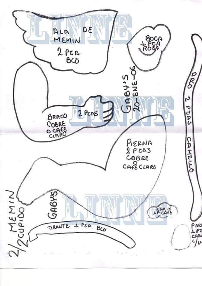 Molde de cupido para imprimir: Faça você mesmo - Ver e Fazer