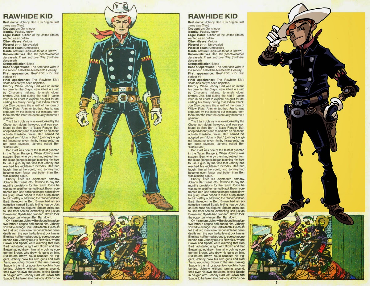 The Official Handbook to the Marvel Universe - REDUX Edition: RAWHIDE ...