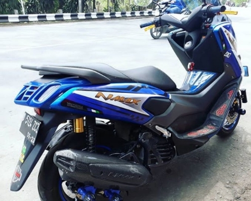 Modifikasi Nmax Hitam, Putih dan Abu Abu Terbaru 2020 - Dudungmaman07