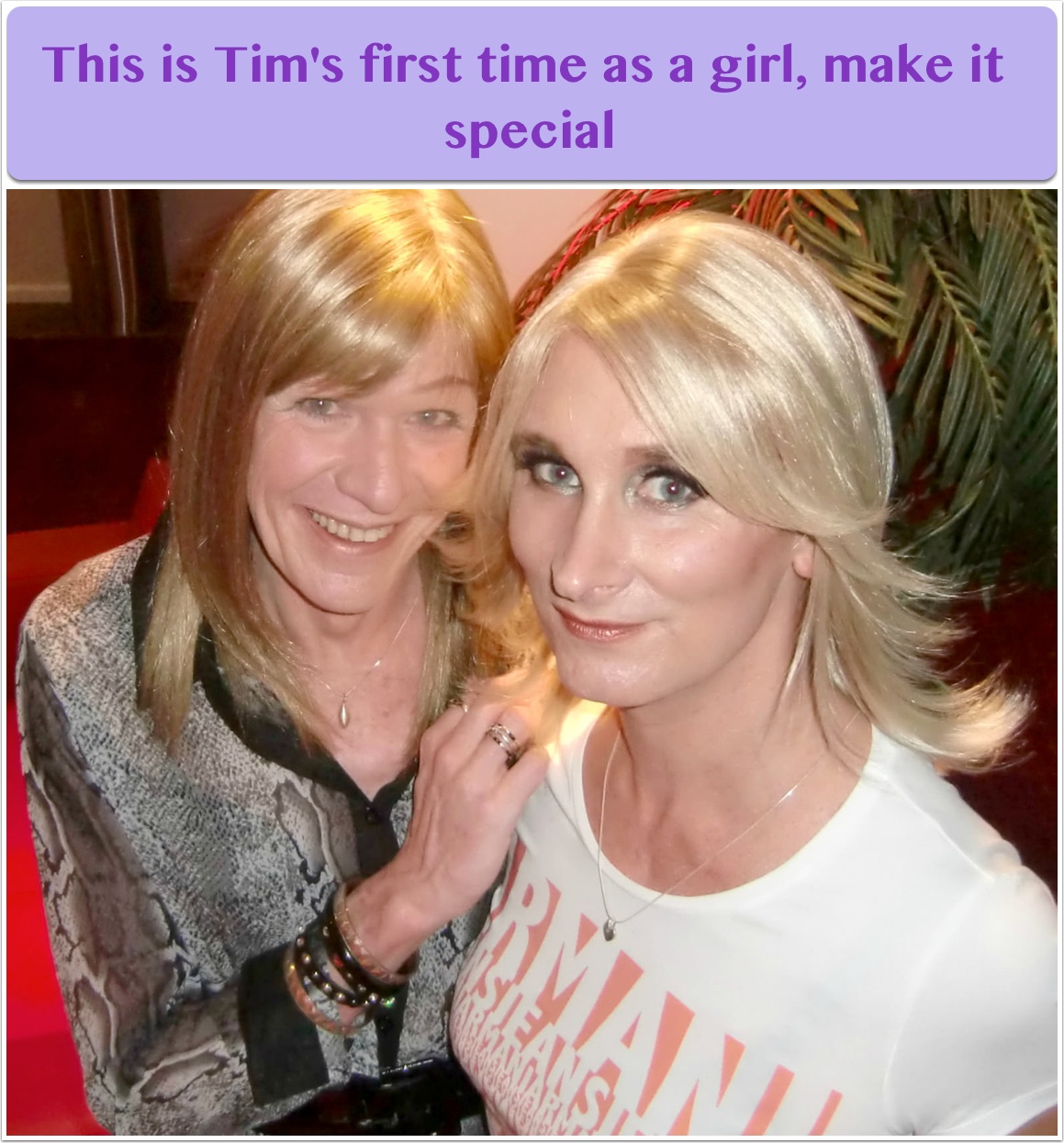Star Tg Captions Tims First Time Out As A Girl