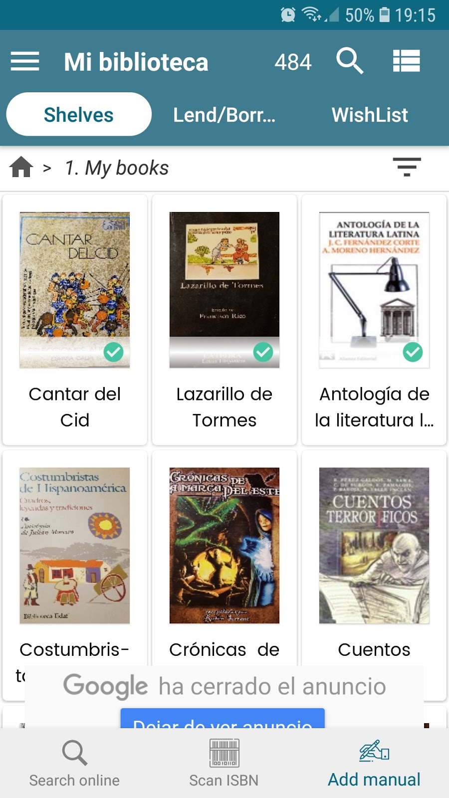 La biblioteca de Rachel: Handy Library, una app gratuita para libros