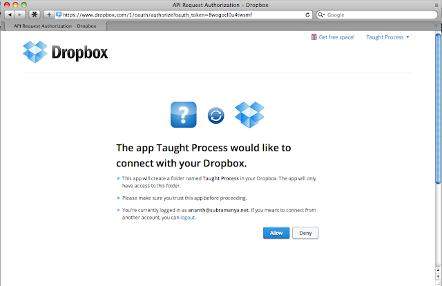 Taught Process: A Dropbox client example in Python