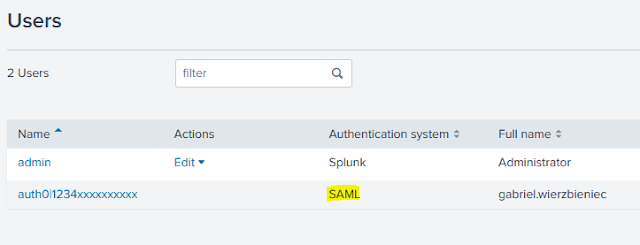 Splunk, Auth0 and SAML SSO - part 2: Splunk configuration