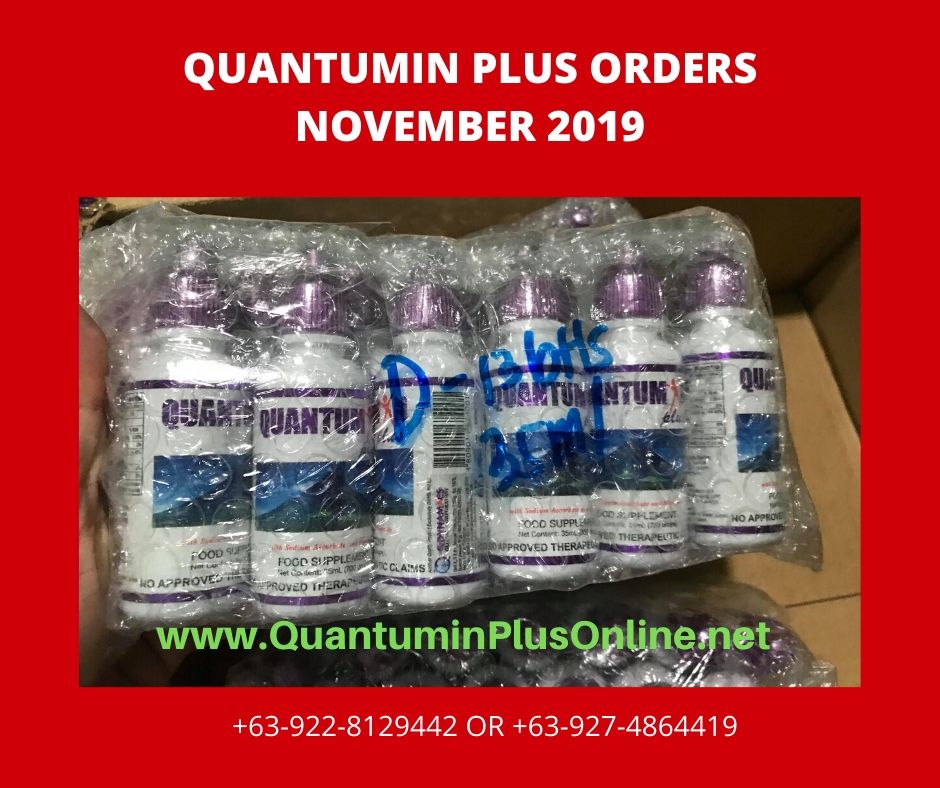 Quantumin Plus MiraminQ: Quantumin Plus November 2019 Orders