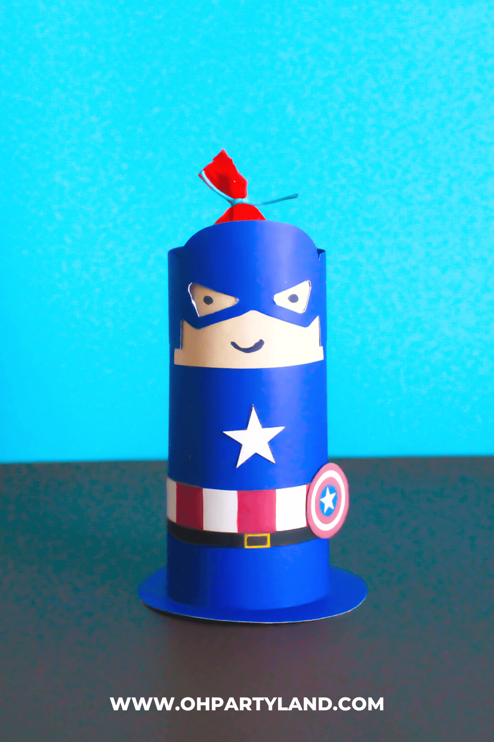 Superhero Crafts - Paper Roll Captain America and Iron man - oh partyland