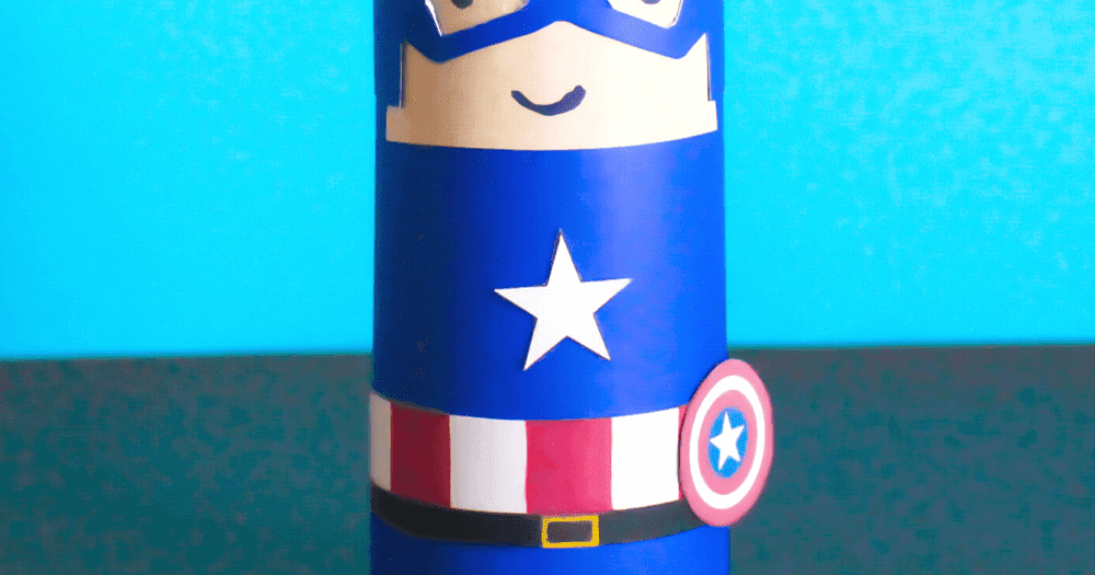 Superhero Crafts - Paper Roll Captain America and Iron man - oh partyland