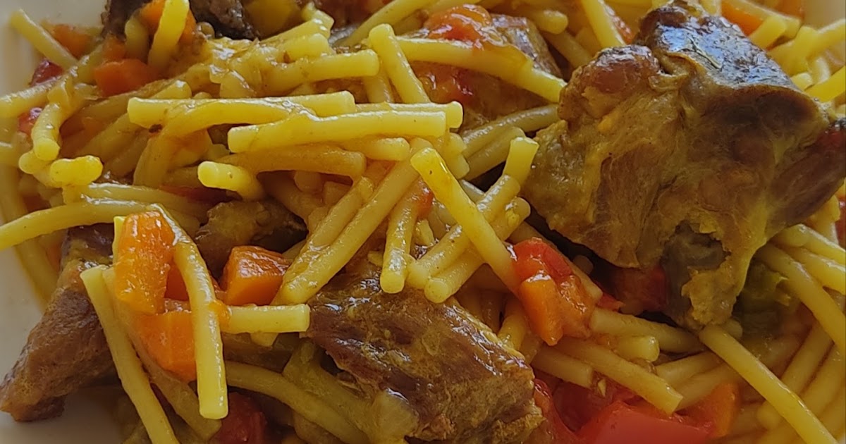"Fideos melosos con costillas", los que preparaba mi abuela