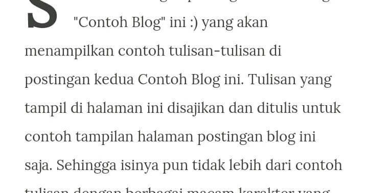 Contoh Blog