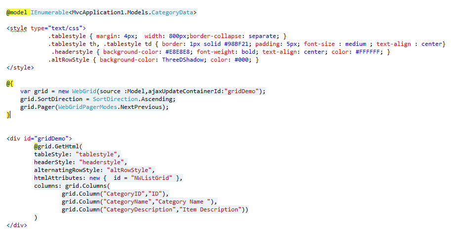 My Experience With Net Html Web Grid How To Filter The Records Using A Text Box