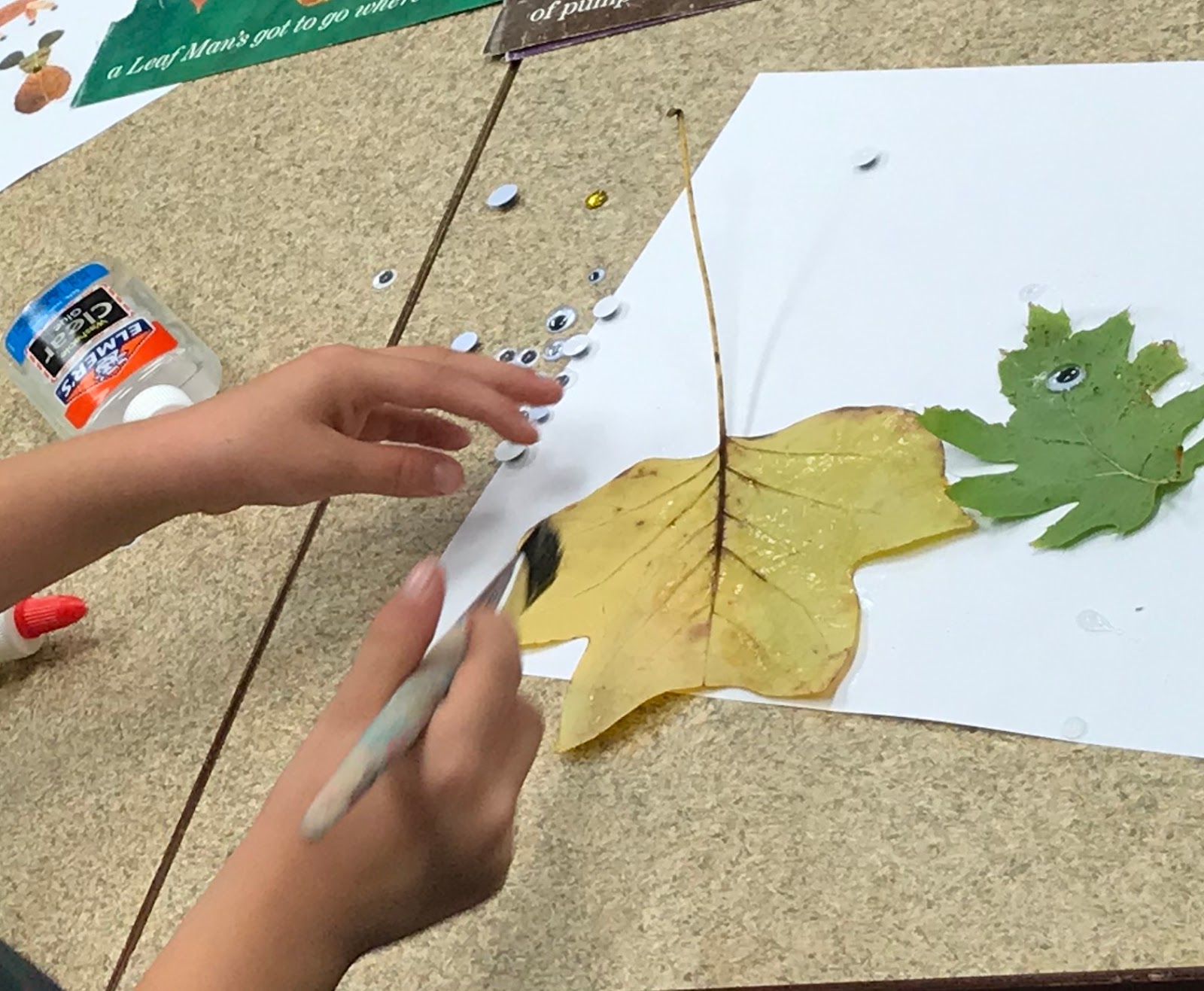 Adventures In Storytime (and Beyond): Leaf Art - Elementary Art Program