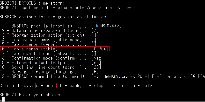 Table Reorg using Brtools - SAP Basis Genie