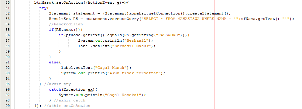 Belajar JavaFX : Tutorial Form Login JavaFX memakai Database