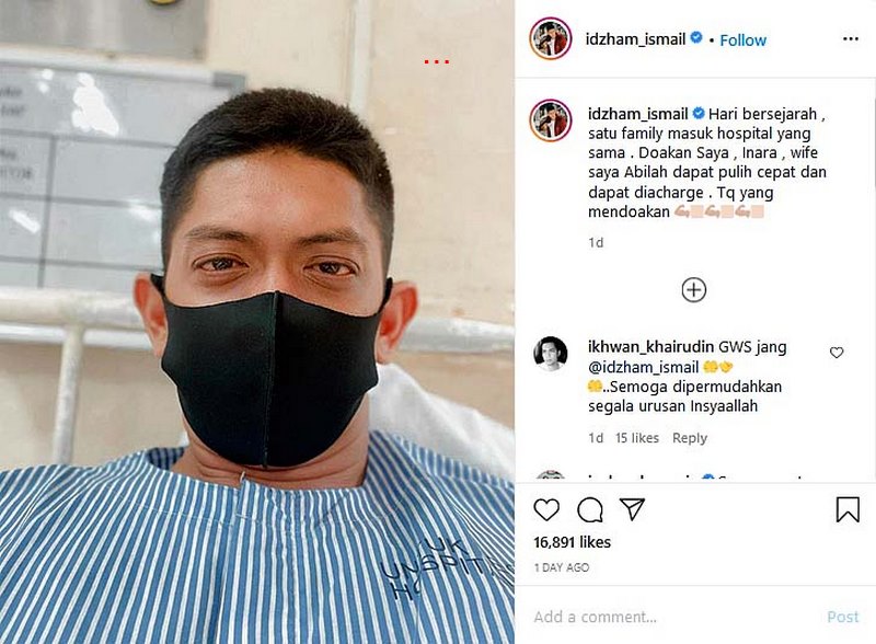 MYARTIS.COM | MYARTIS | MY | ARTIS: GARA-GARA DENGGI - IDZHAM ISMAIL SEKELUARGA MASUK HOSPITAL