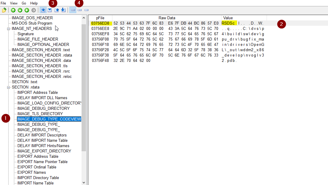 My Personal How-tos: Windows PE and PDB file format