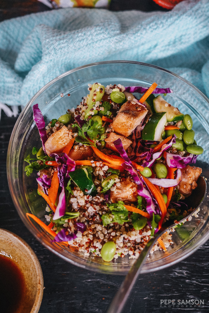 Recipe: Poke-Inspired Salmon Quinoa Bowl | Pepe Samson
