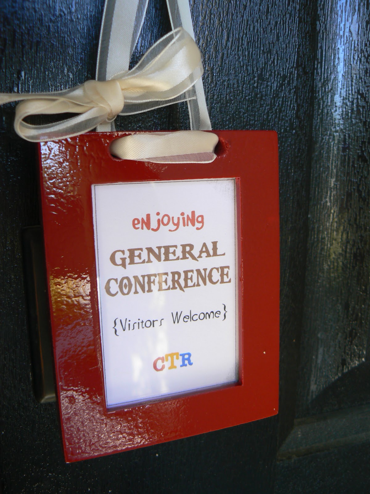 The Creative Homemaker: Conference Door Sign