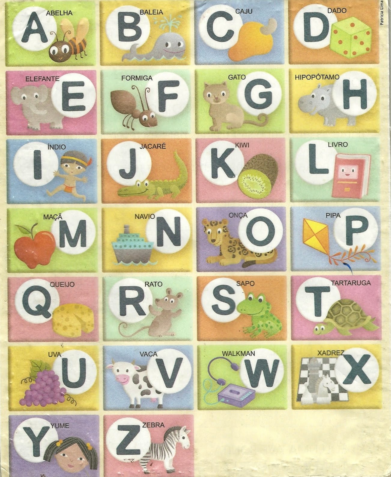 Professora Valdete Cantú: ALFABETO ILUSTRADO
