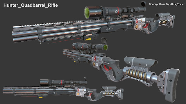 My Works: Hunter_Quad_Barrel_Rifle