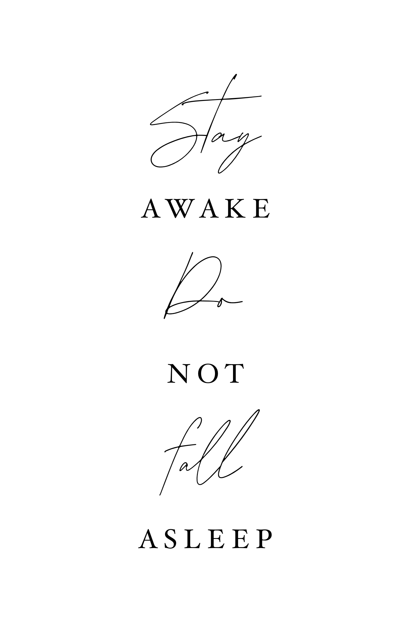 Stay Awake, Do Not Fall Asleep [The Color Wheel Gallery]