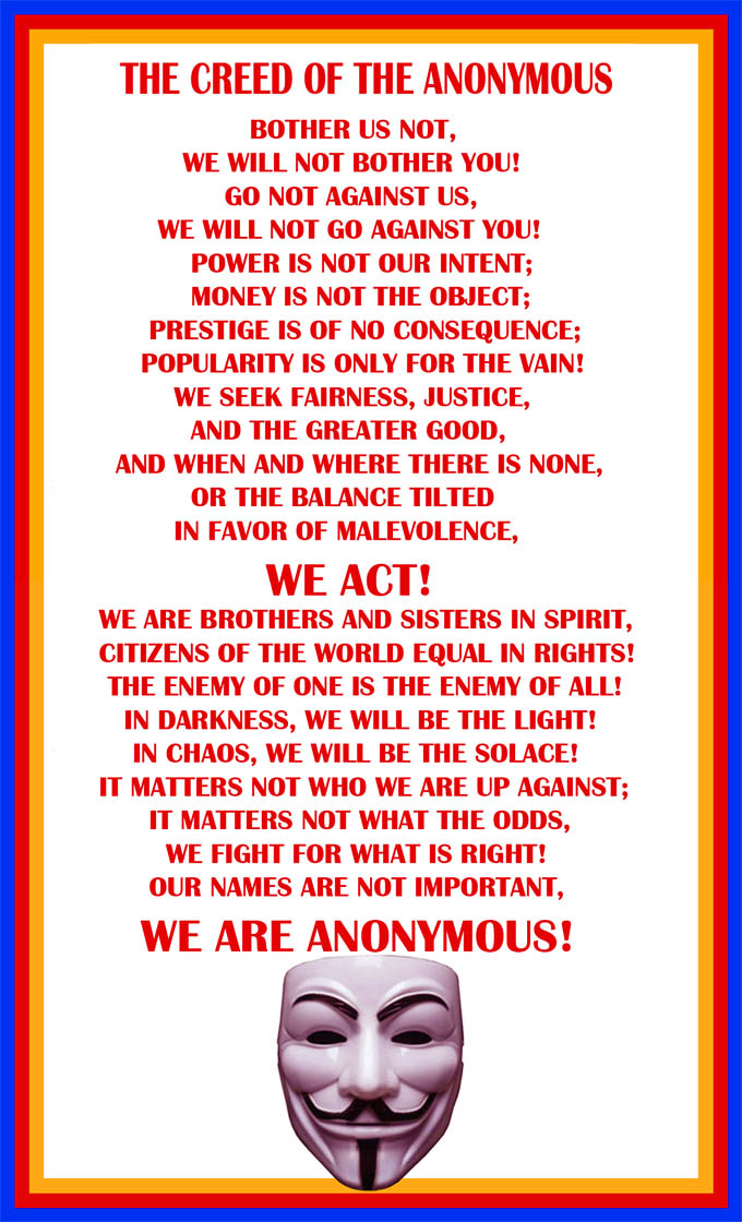 ERNEE'S CORNER: A TRIBUTE TO THE ANONYMOUS