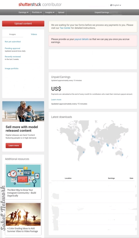 How to create Shutterstock Contributor account and earn money