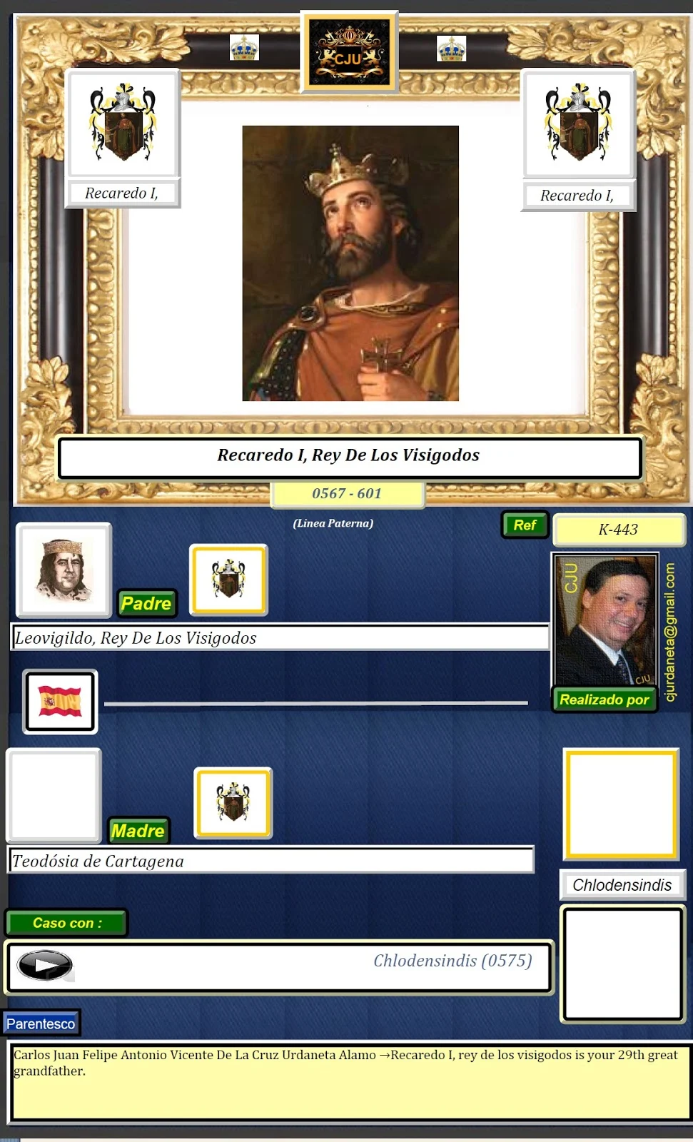 FAMILIA #URDANETA Y SUS PARIENTES #GENEALOGIA #GENEALOGY: Recaredo I ...