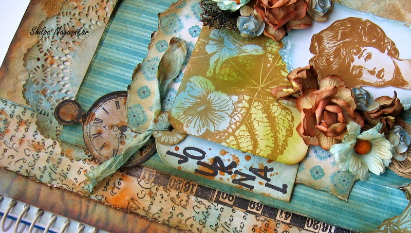 The Artistic Stamper Creative Team Blog: Layered Journal cover
