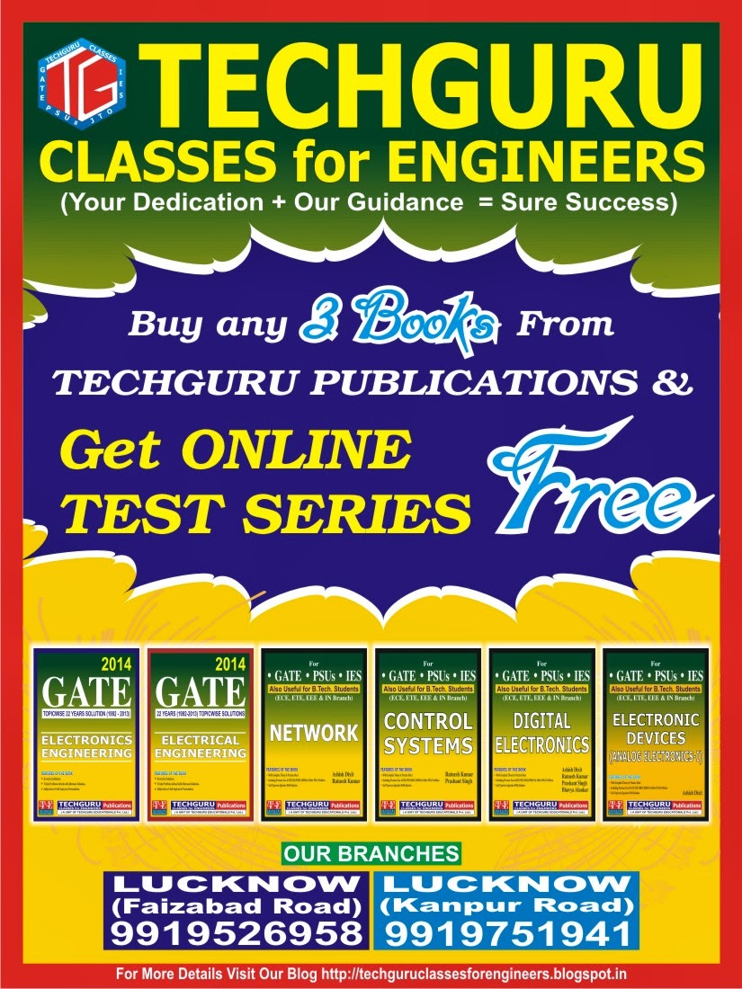 TECHGURU CLASSES for ENGINEERS : GATE / PSUs / IES / NET