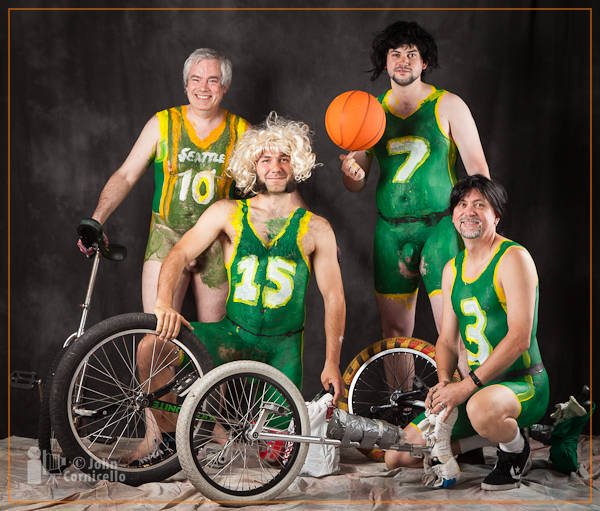 It Figures...: Painted Cyclists from the 2012 Solstice Parade