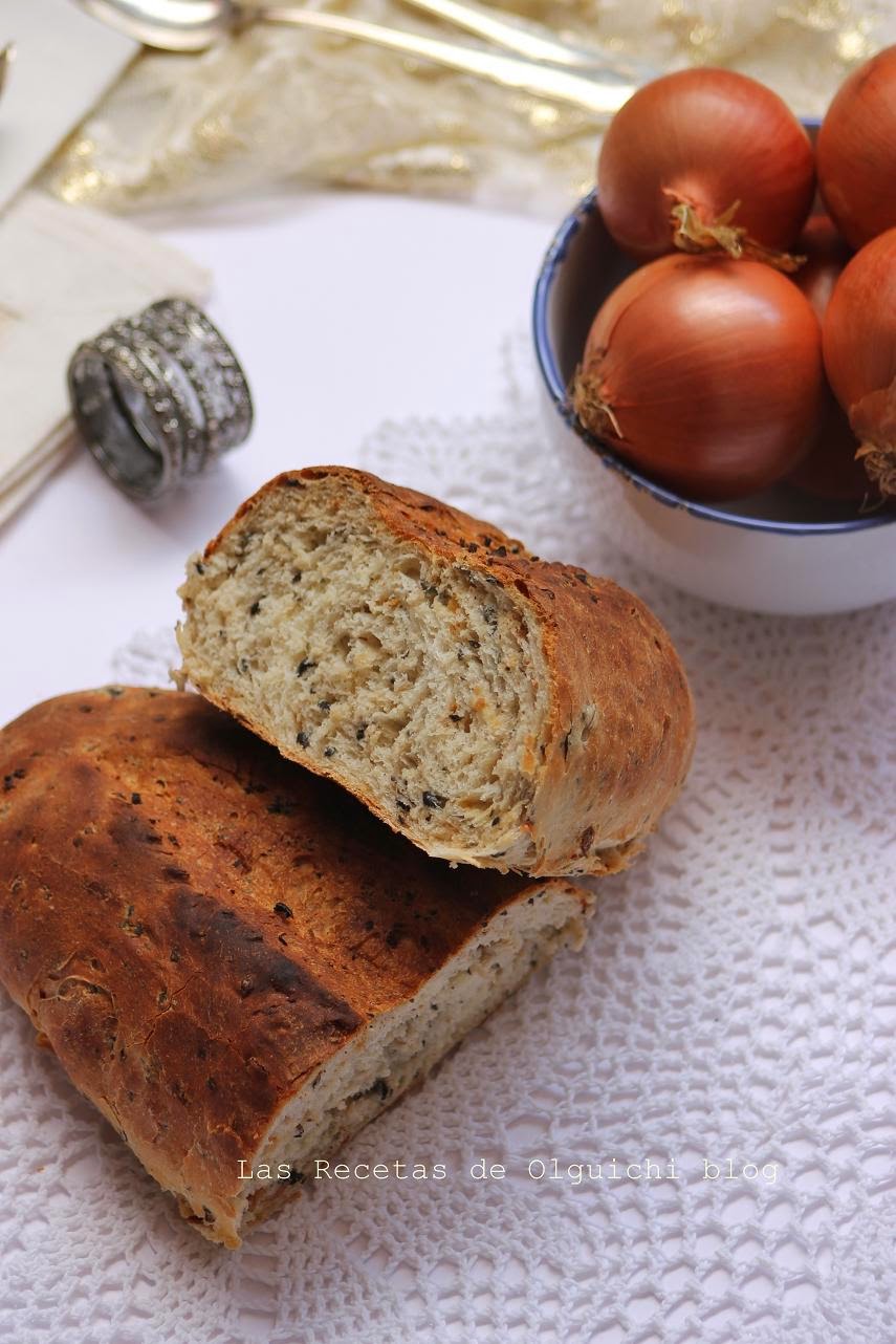 PAN DE ACEITUNAS Y CEBOLLA FRITA DESHIDRATADA (THERMOMIX) ~ LAS RECETAS ...