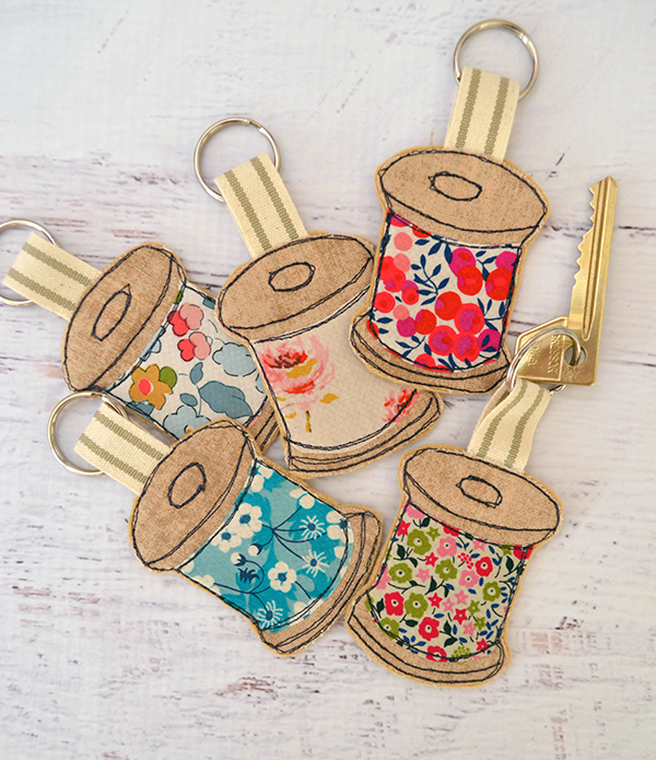 Down Grapevine Lane: Spool Key Fobs Tutorial