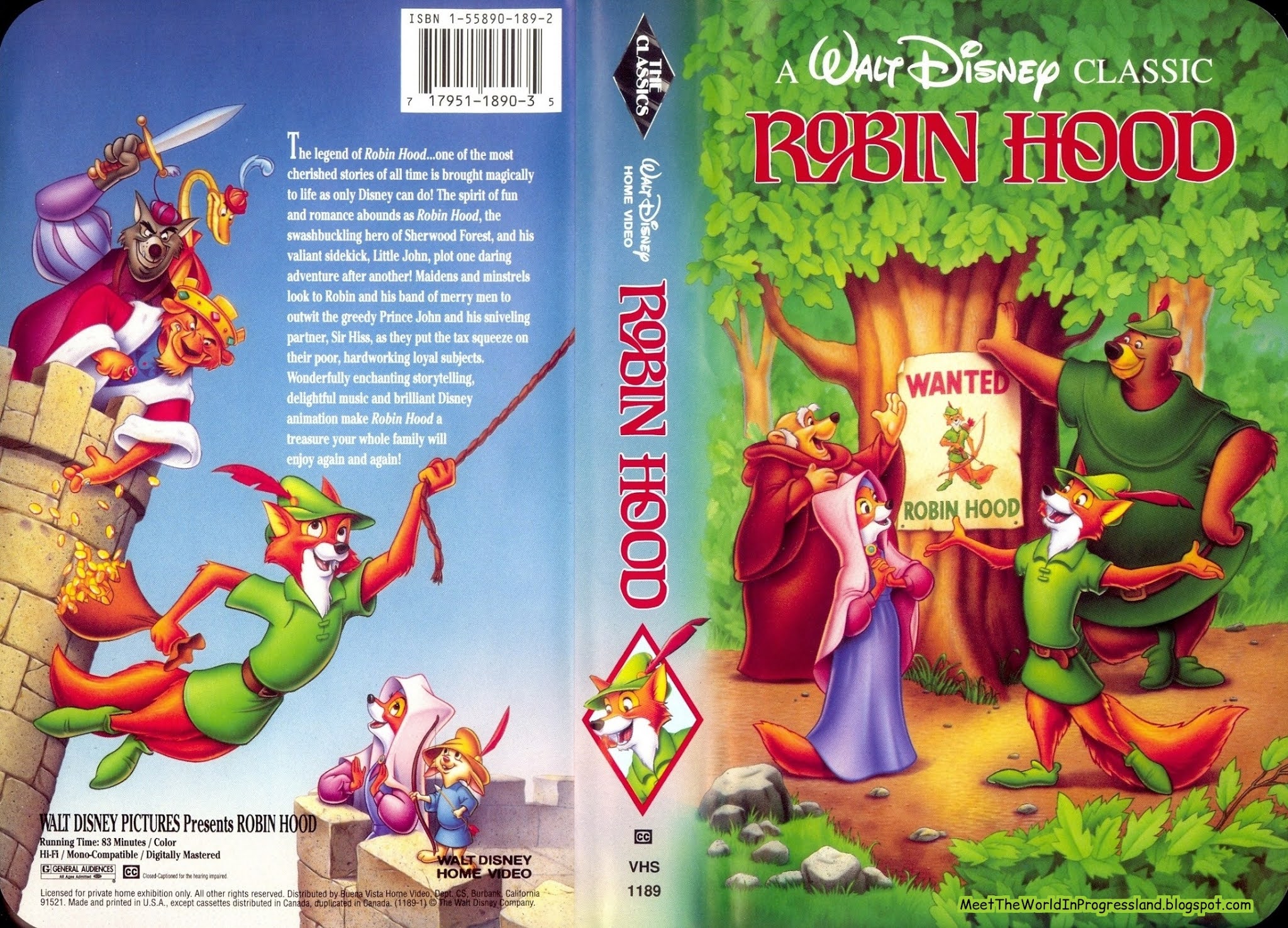 Meet The World: Walt Disney Productions' Robin Hood (Toys, Comics ...
