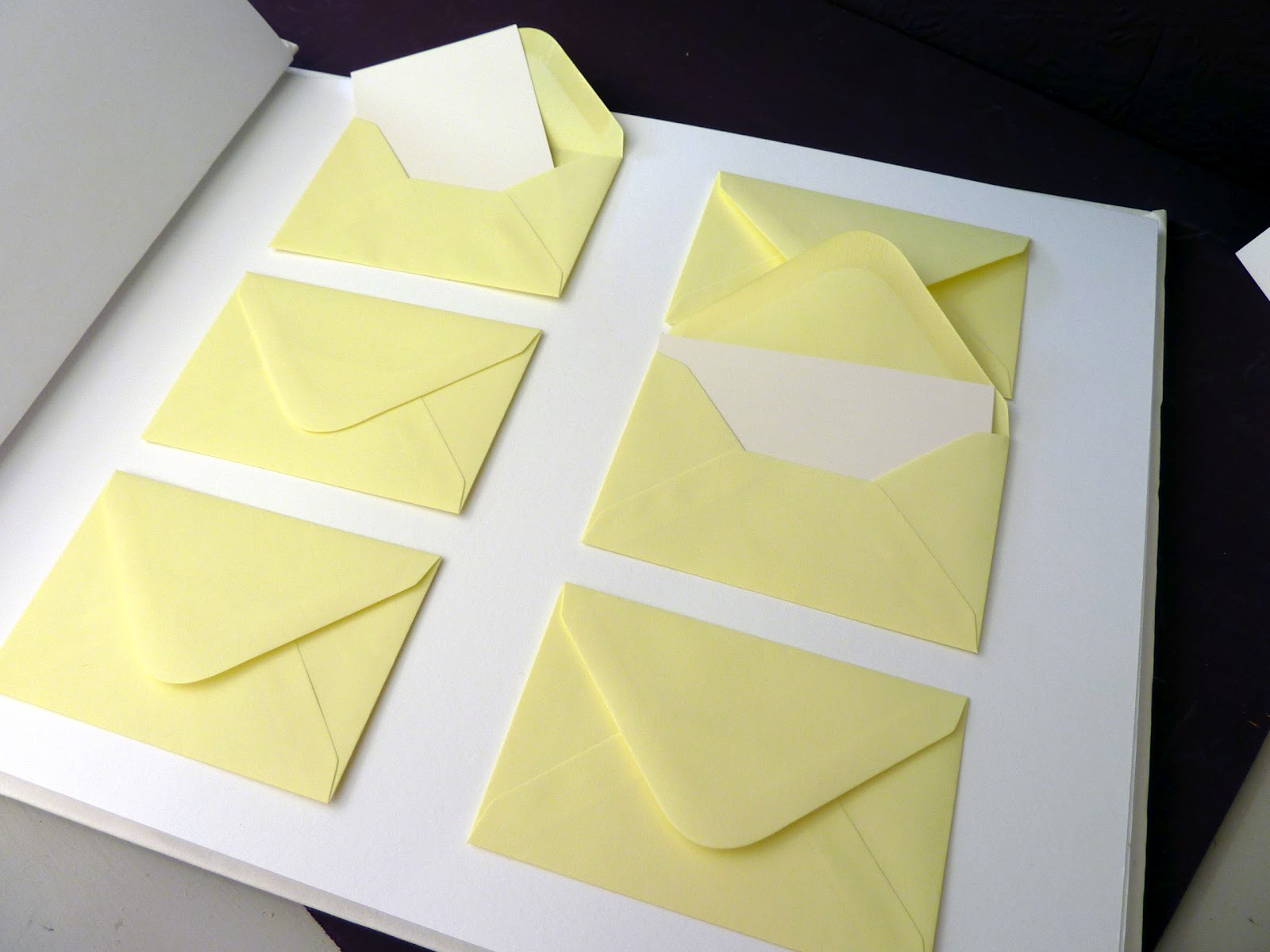 Inspired by Script: Unusual Guest Book - Envelope Guest Books Made To Order