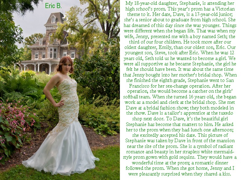 Eric's Transgender Captions: Stephanie's Prom Night