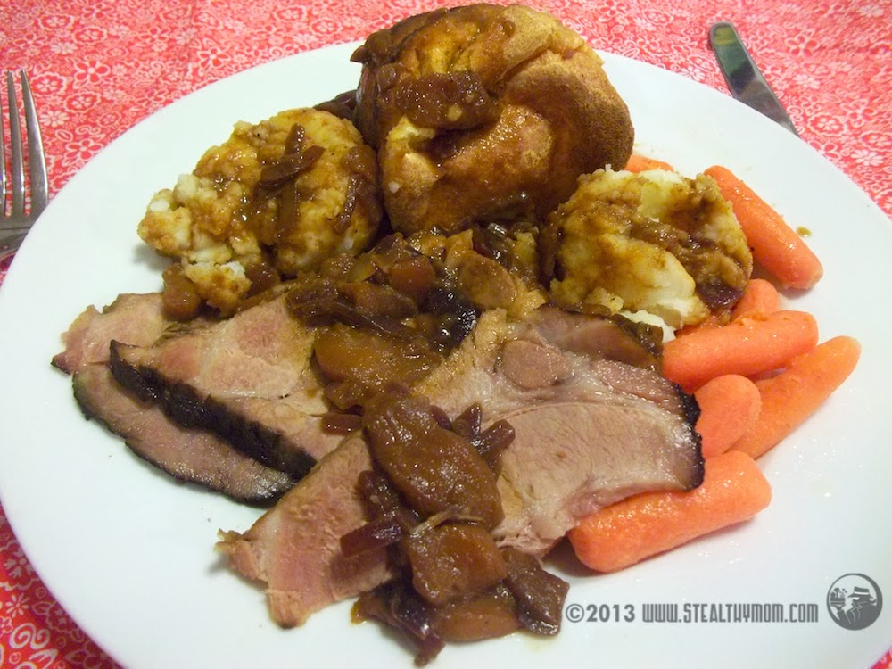 Stealthy Mom: Pork Roast with Yorkshire Pudding and Savoury Apple Gravy ...