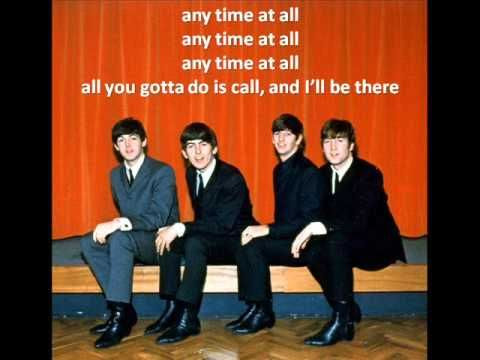 2 or 3 lines (and so much more): Beatles – "Any Time at All" (1964)