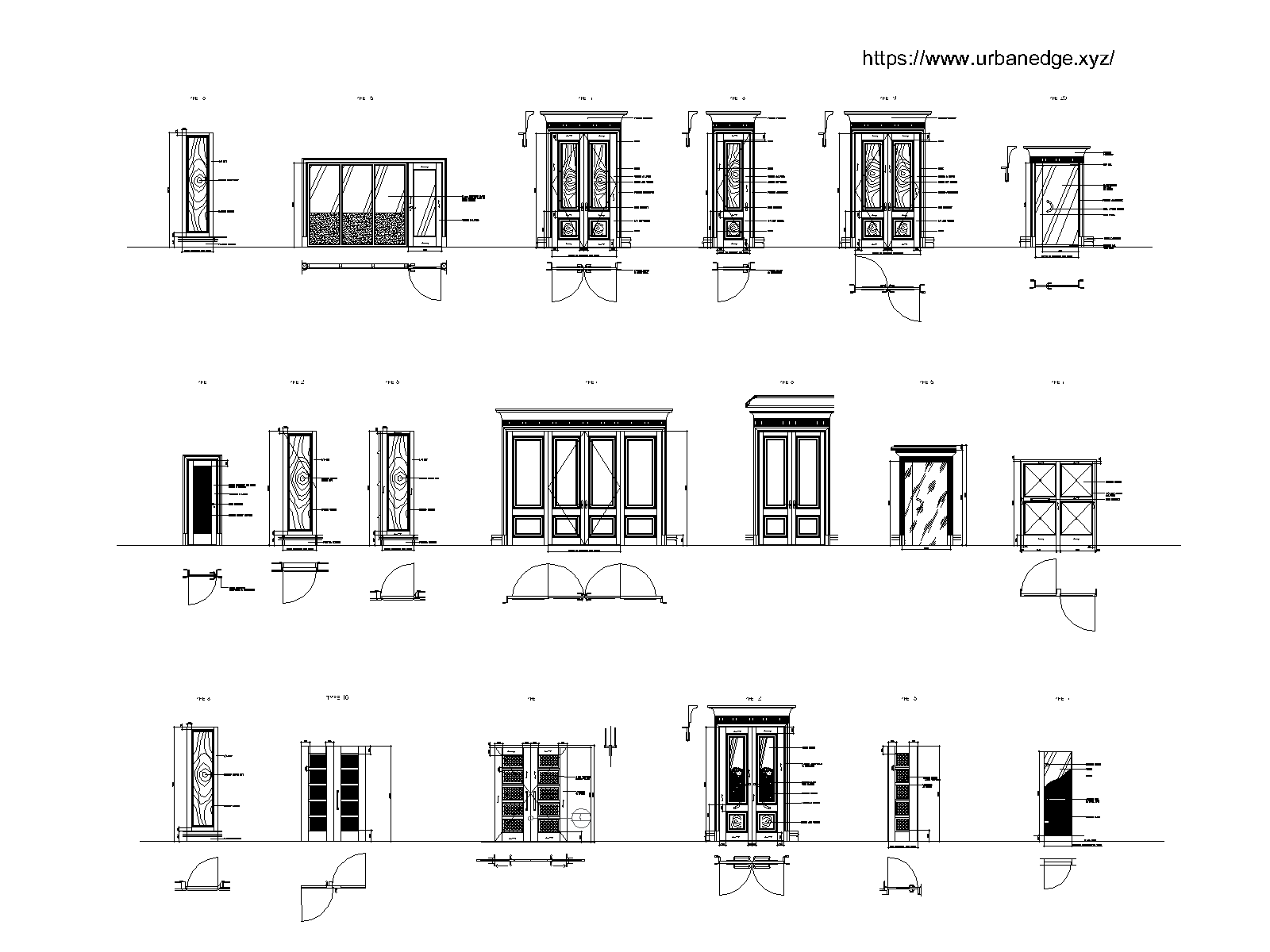 Doors Designs cad blocks free download - 20+ free cad blocks