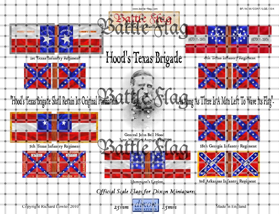 New Official Dixon Miniatures Wargame Flags from Battle Flag |Battle Flag