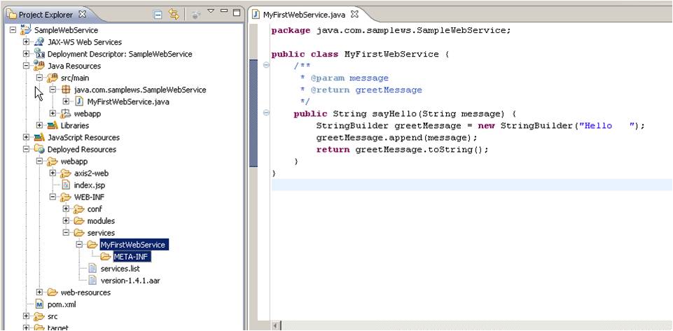 Techtips Embedding Apache Axis2 Webservices Into Existing Webapplications Using Maven
