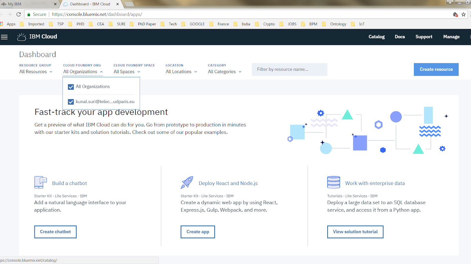 IBM Cloud: First steps