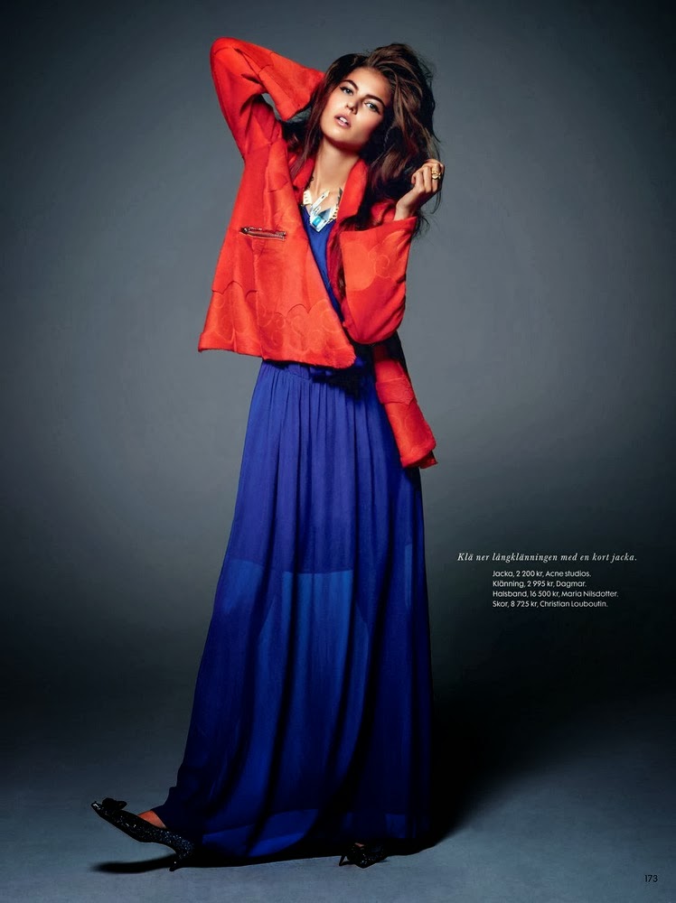 Lin Kjerulf by John Scarisbrick Magazine Photoshoot For Elle Sweden ...