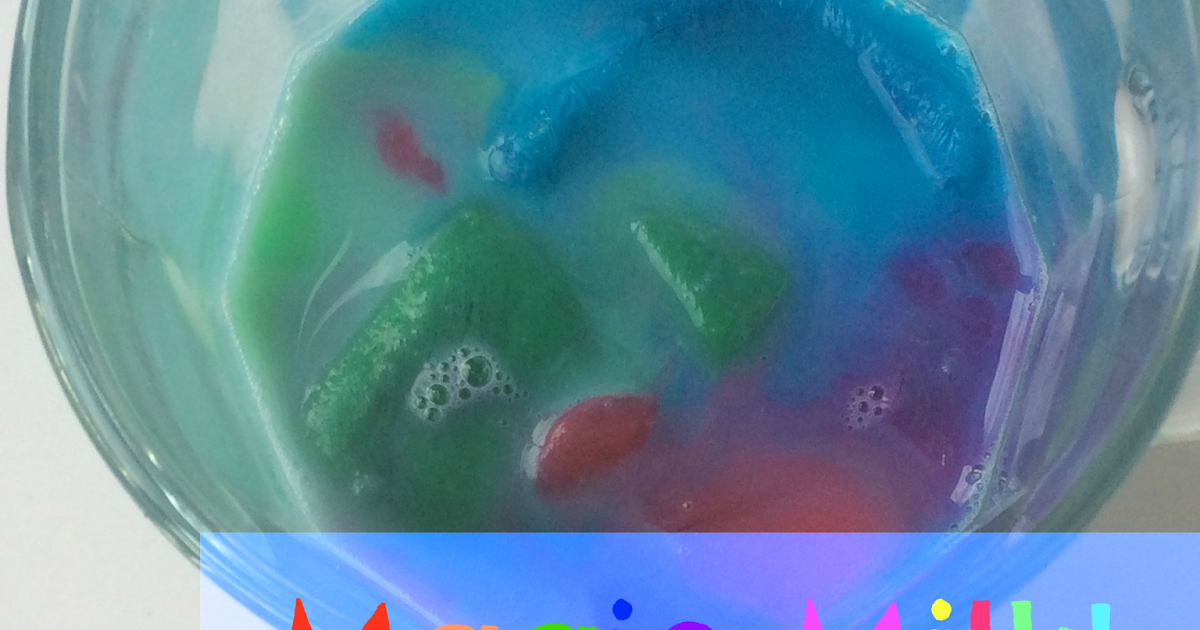 Mini Monets and Mommies: Magic Milk: Make Colorful Cubes